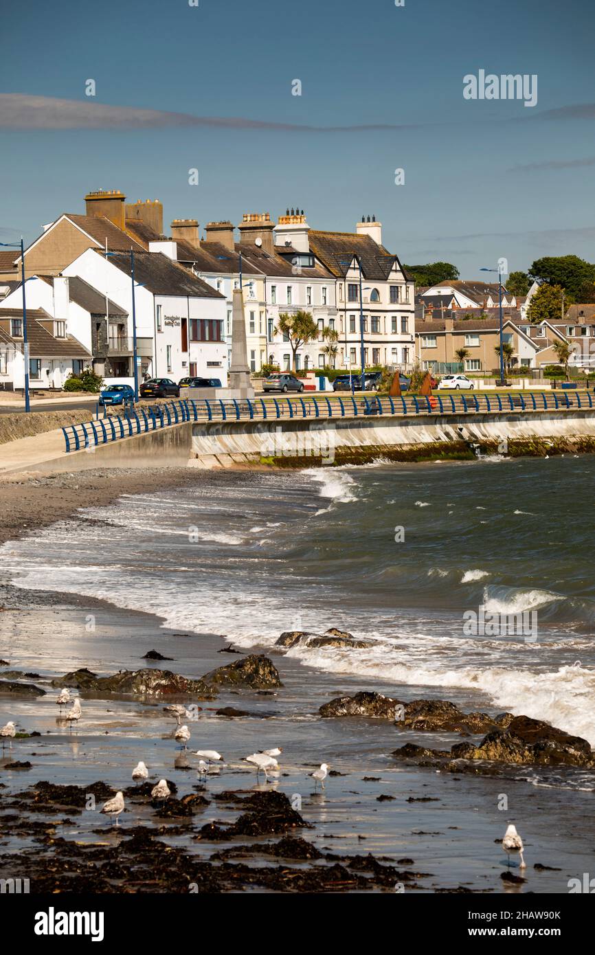 UK Northern Ireland, Co Down, Donaghadee, Parade, seafront properties ...
