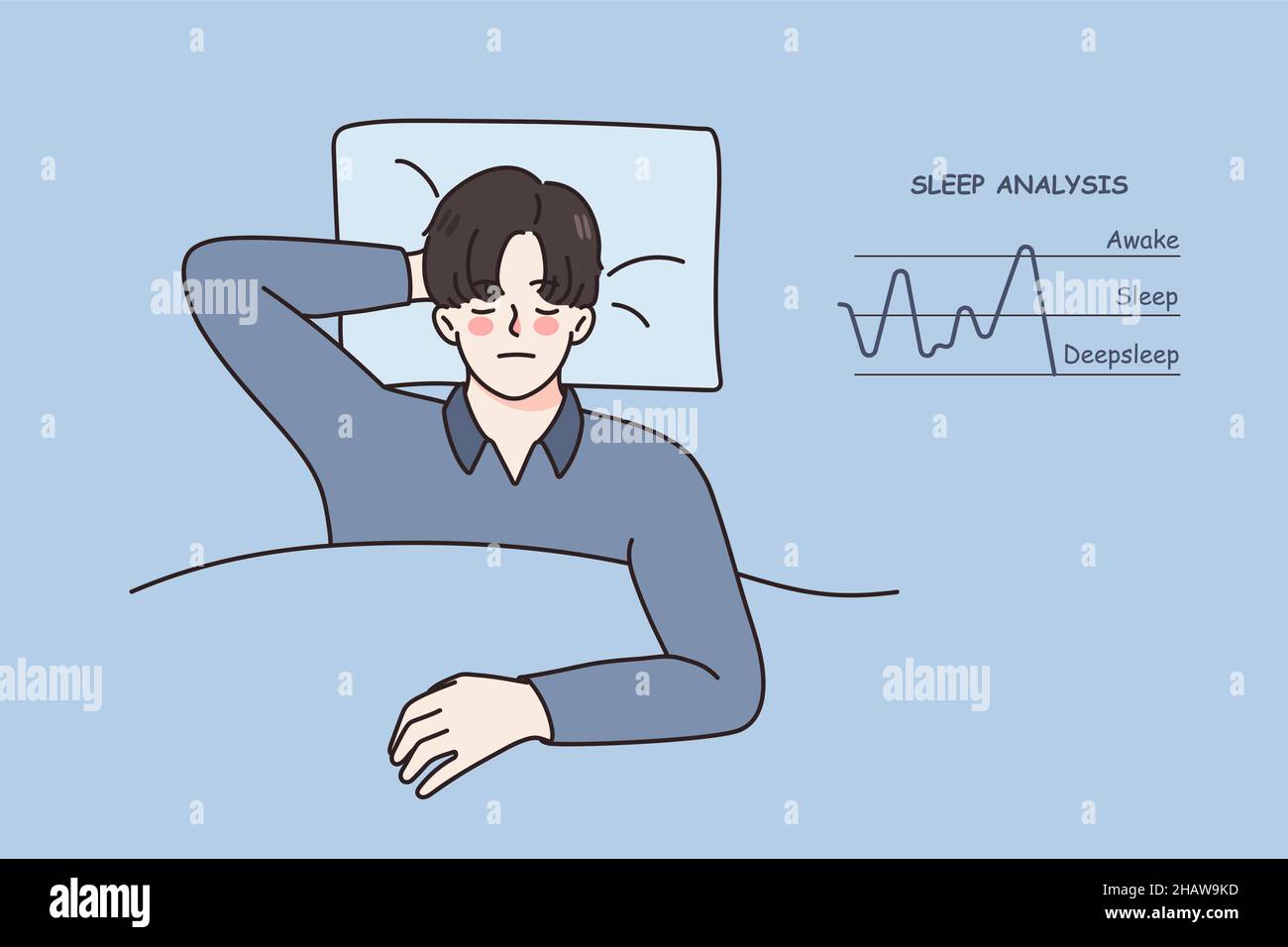 Sleep analysis Stock Vector Images - Alamy