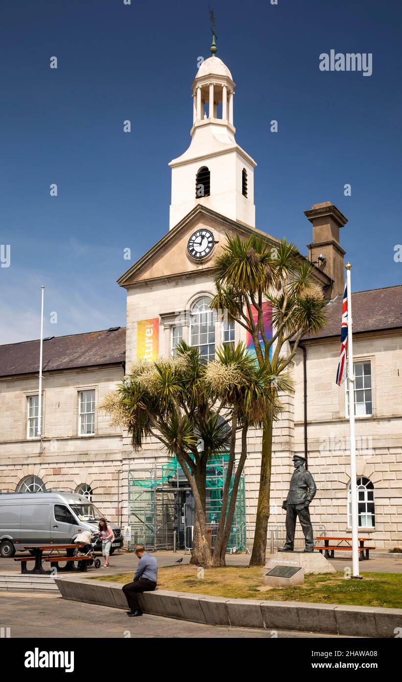 UK Northern Ireland, Co Down, Newtownards, Conway Square, Town Hall ...