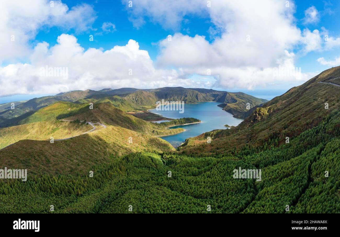 Azores pico aerial hi-res stock photography and images - Alamy