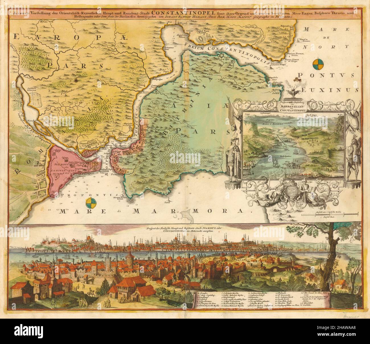 Constantinople Map, Constantinople Print, Constantinople Poster ...