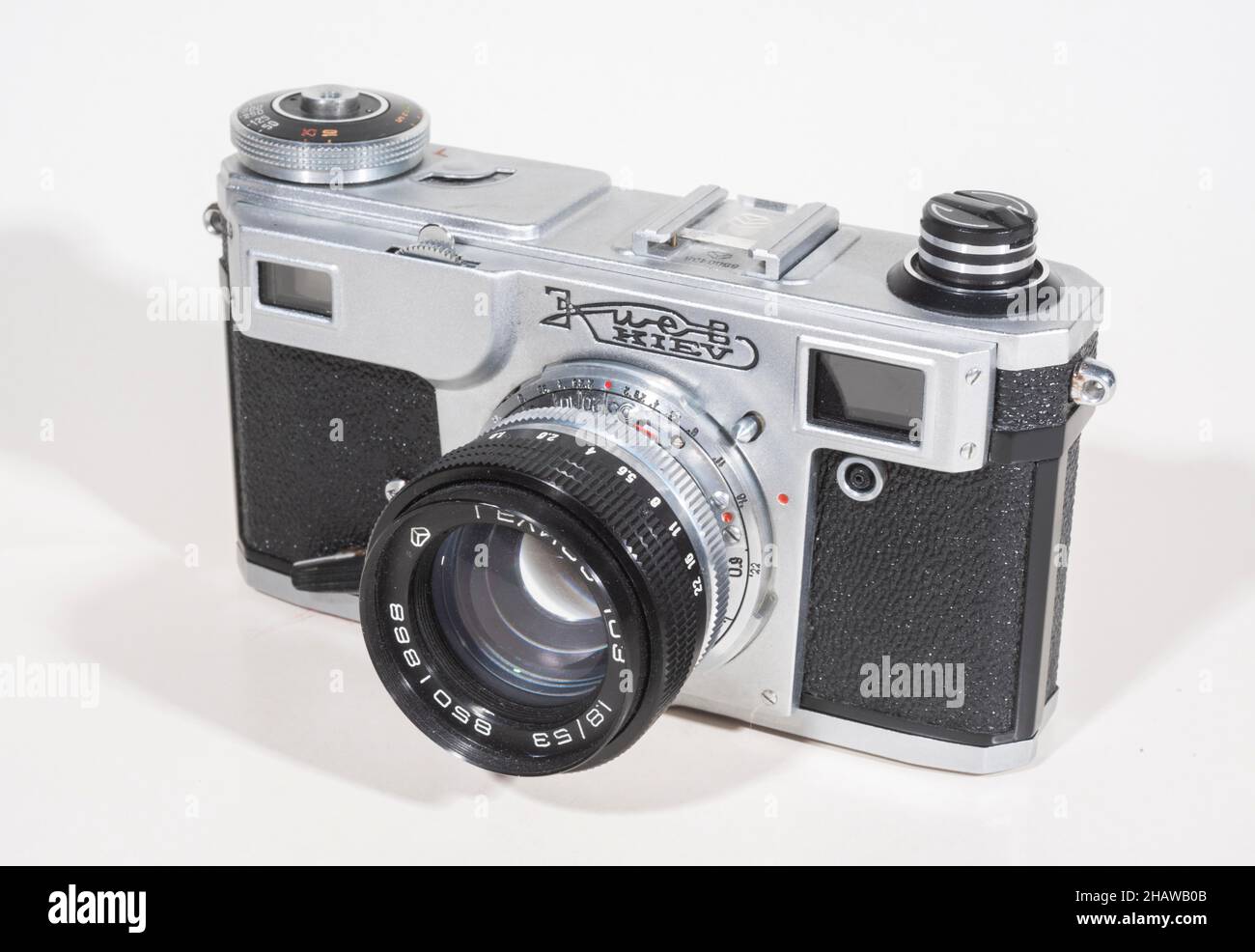 Kiev viewfinder camera, made in Ukraine Soviet Union Stock Photo - Alamy