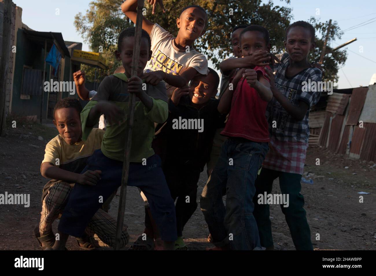 Children posing, Asebe Teferi, Oromia, Ethiopia Stock Photo - Alamy