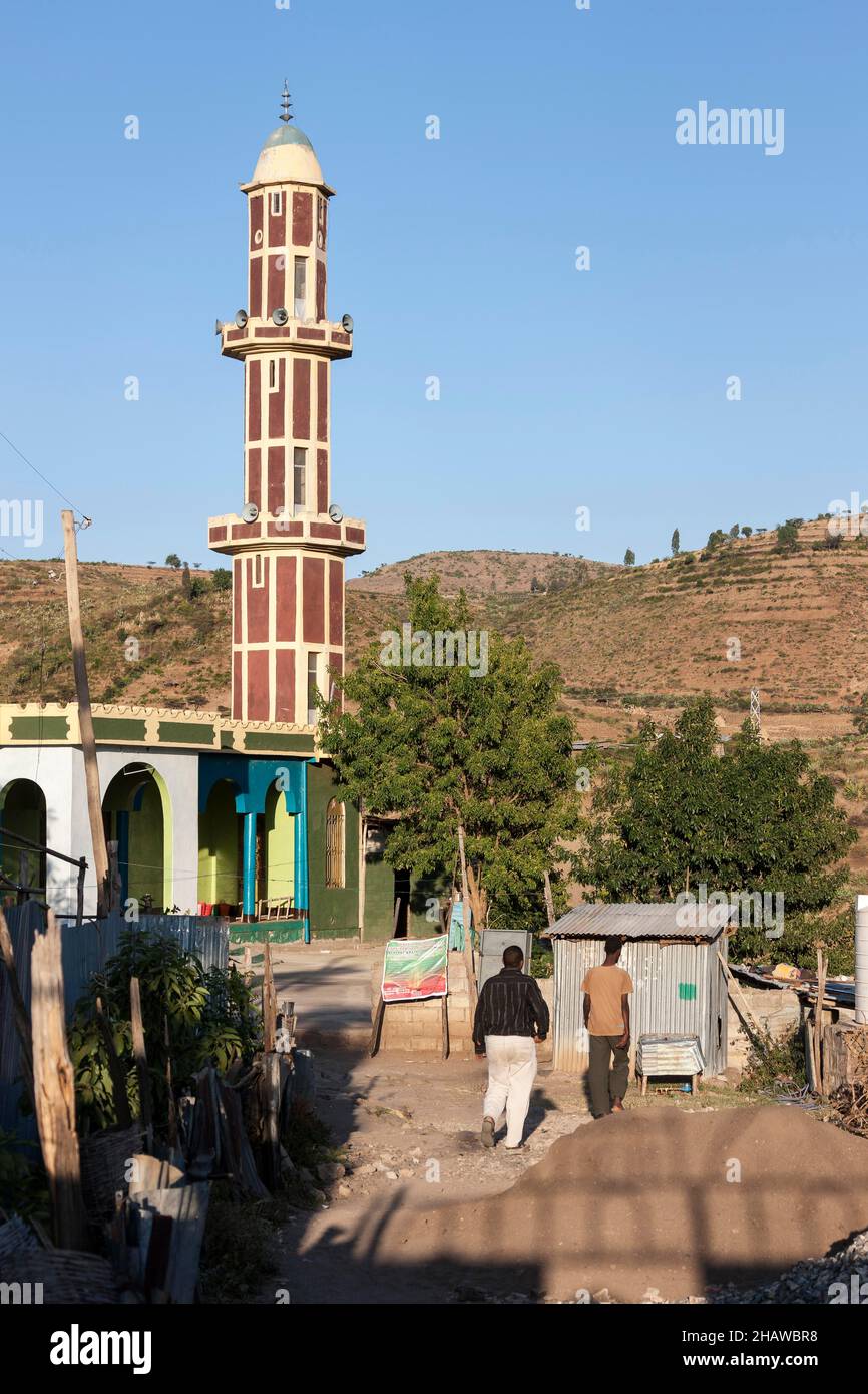 Minaret, Asebe Teferi, Oromia, Ethiopia Stock Photo - Alamy