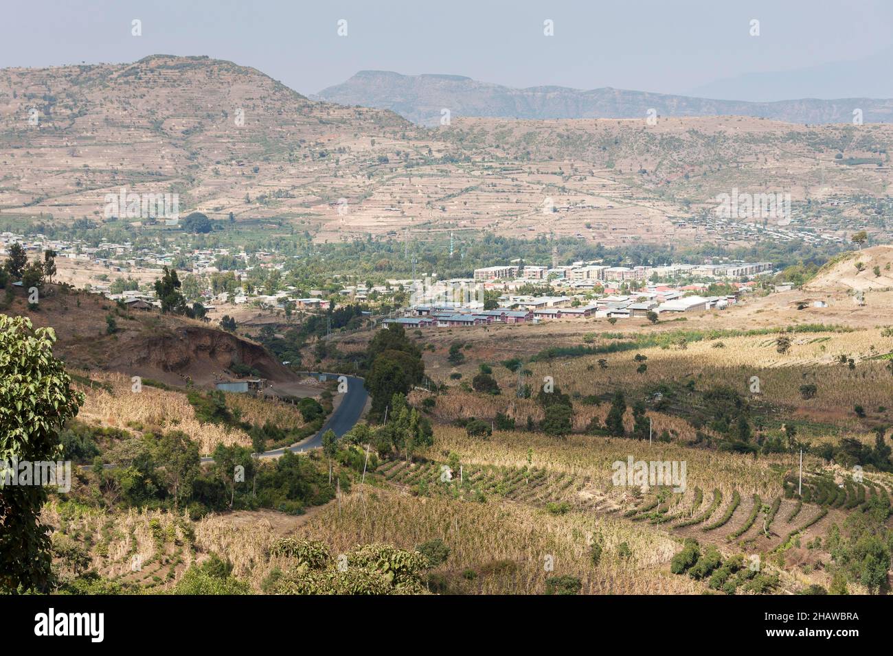 Landscape, fields, cultivation area, Oromia, Ethiopia Stock Photo - Alamy