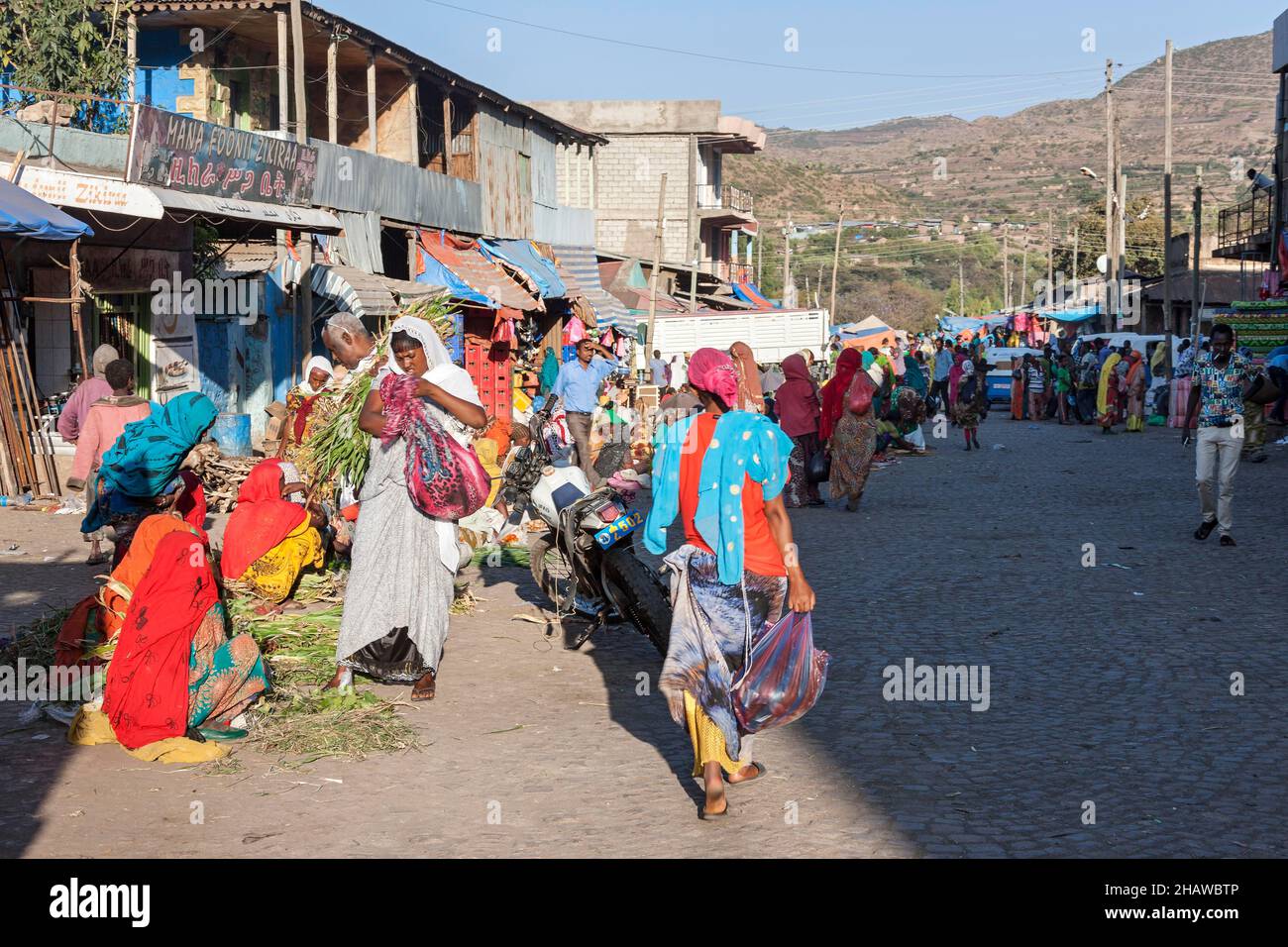 Market Street, Asebe Teferi, Oromia, Ethiopia Stock Photo - Alamy