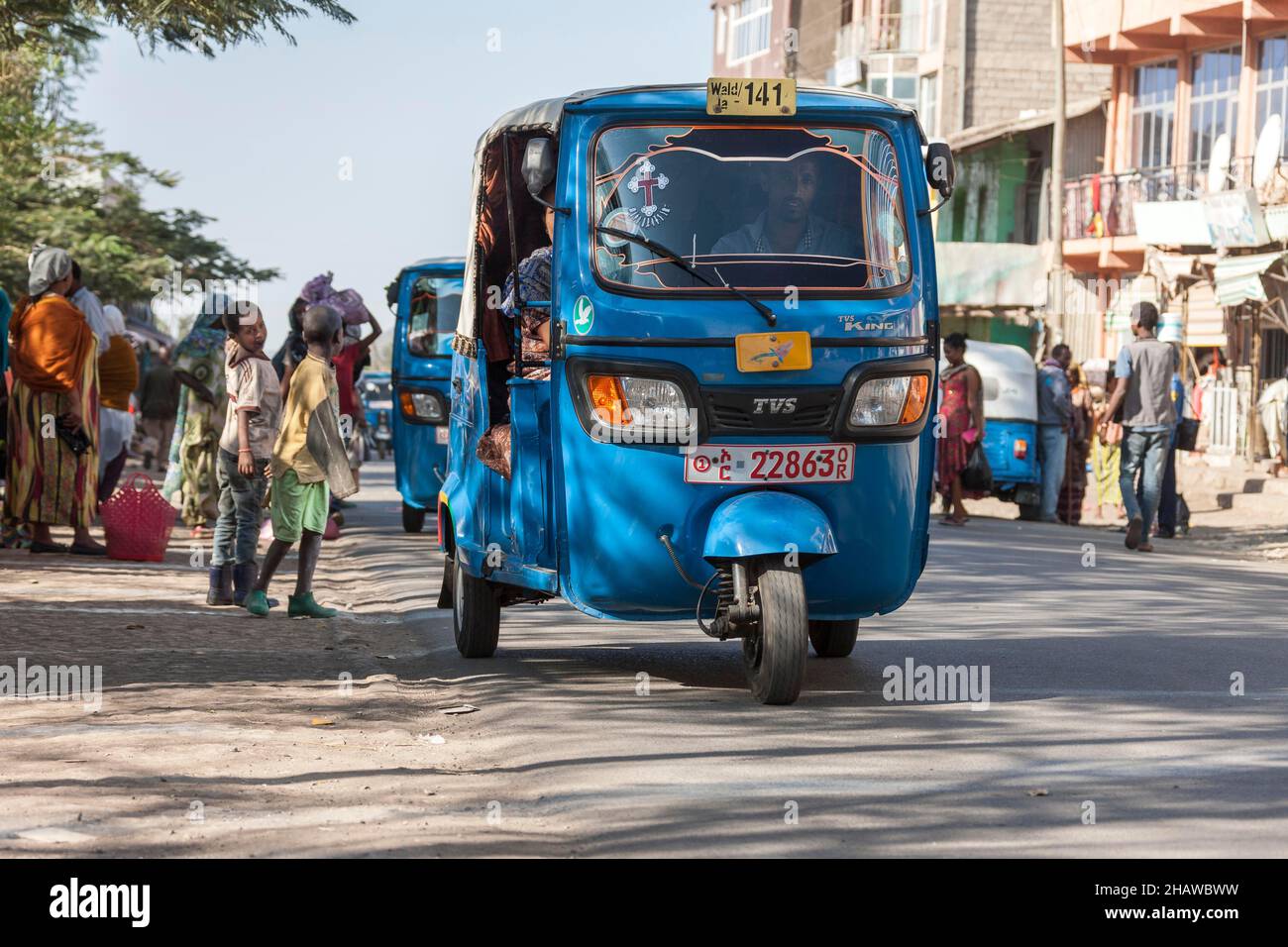Tuk-Tuk Taxi, Asebe Teferi, Oromia, Ethiopia Stock Photo - Alamy