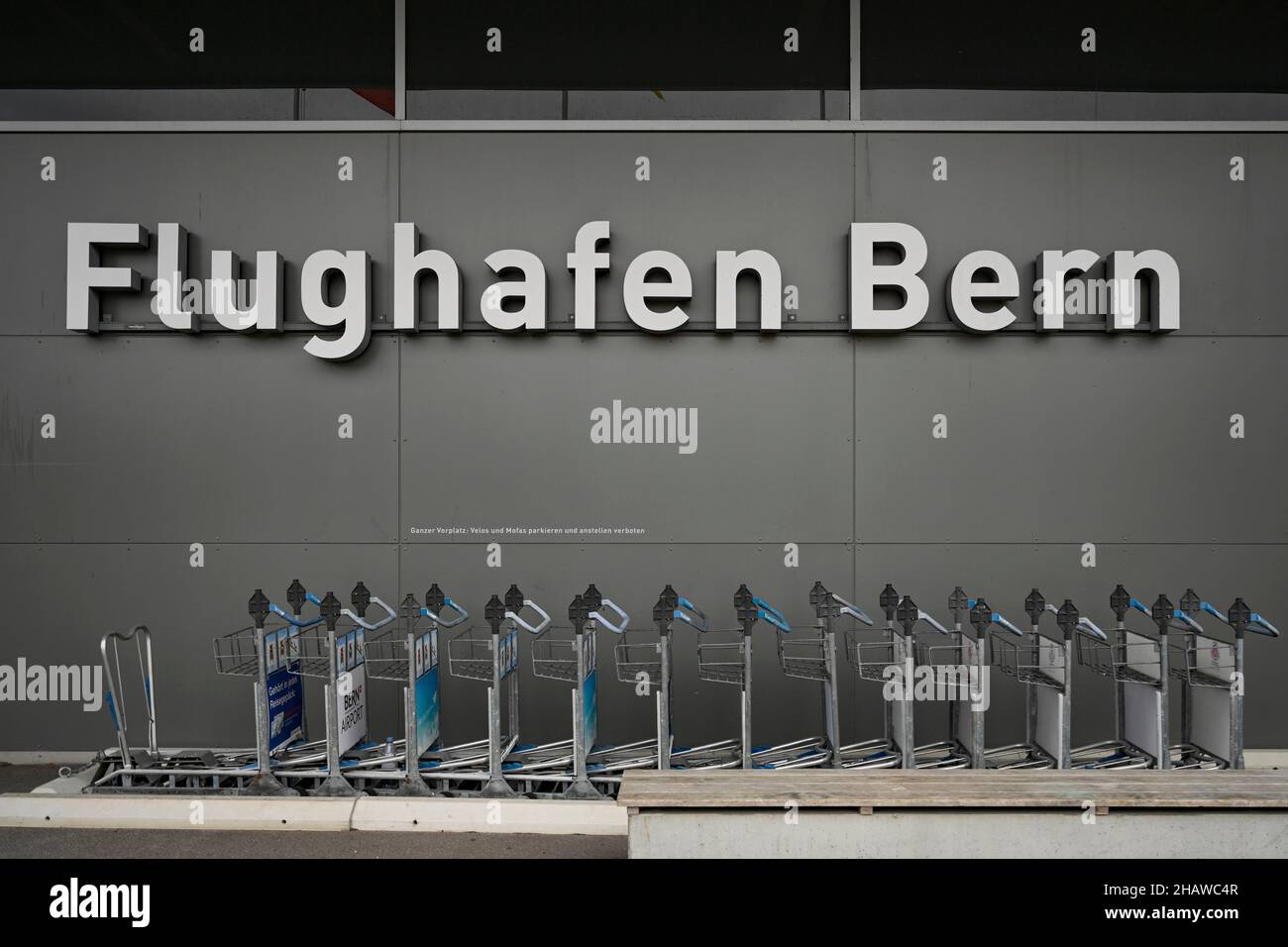 Lettering Bern Airport Belp, Switzerland Stock Photo - Alamy