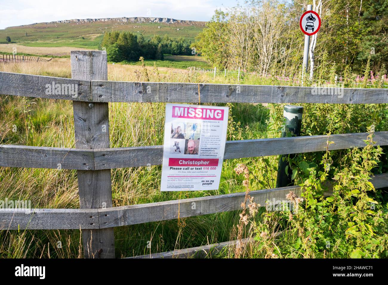 Missing person sign appeals for info for Christopher missing from ...