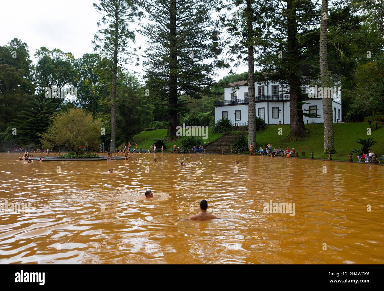 Botanical garden, thermal pool and manor house in Terra Nostra Park ...