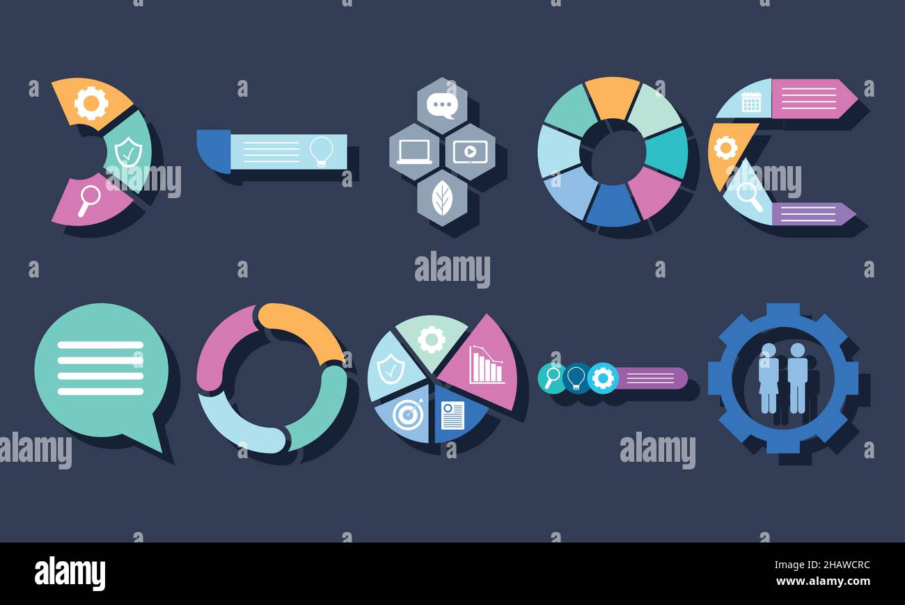 infographic elements icon set design Stock Vector Image & Art - Alamy