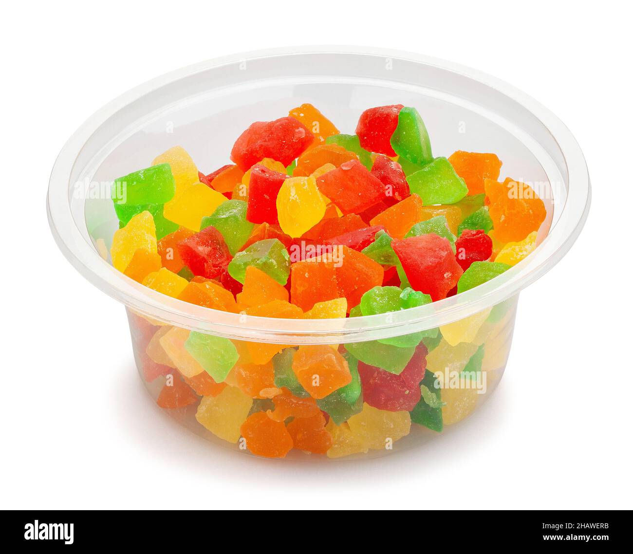 candied fruit path isolated on white Stock Photo - Alamy