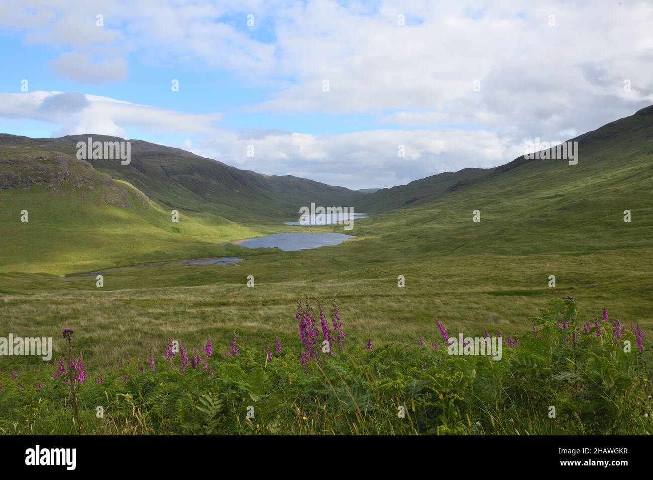 Loch an Eilein, Loch Sguabain and Loch Airdeglais, from A849 Isle of ...