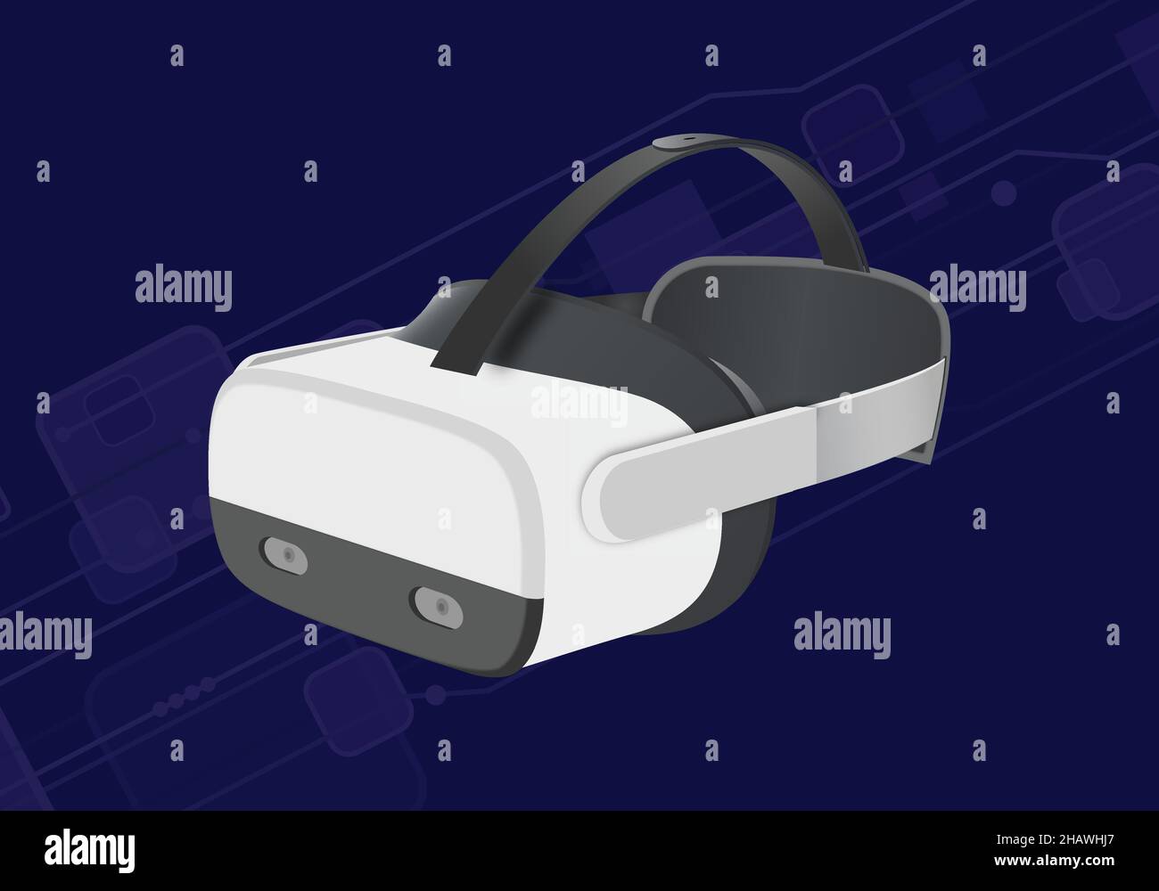 3d realistic vr glasses Stock Vector Images - Alamy