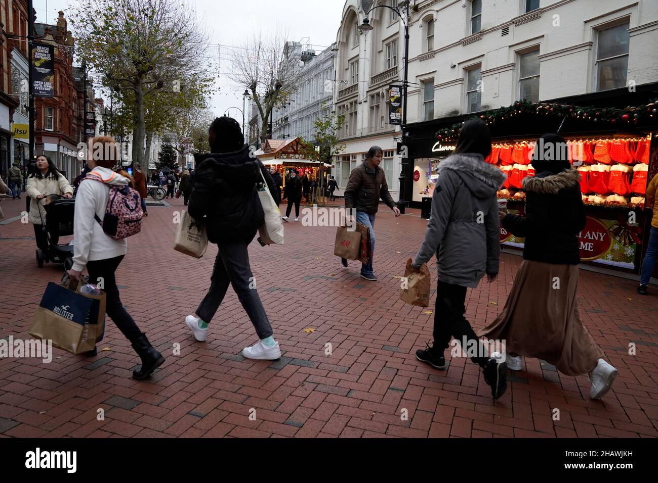People shopping in Reading town centre. New restrictions have come into ...