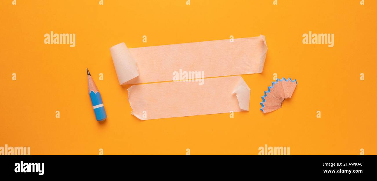 Empty space sticky tape for copy space your own words Stock Photo - Alamy