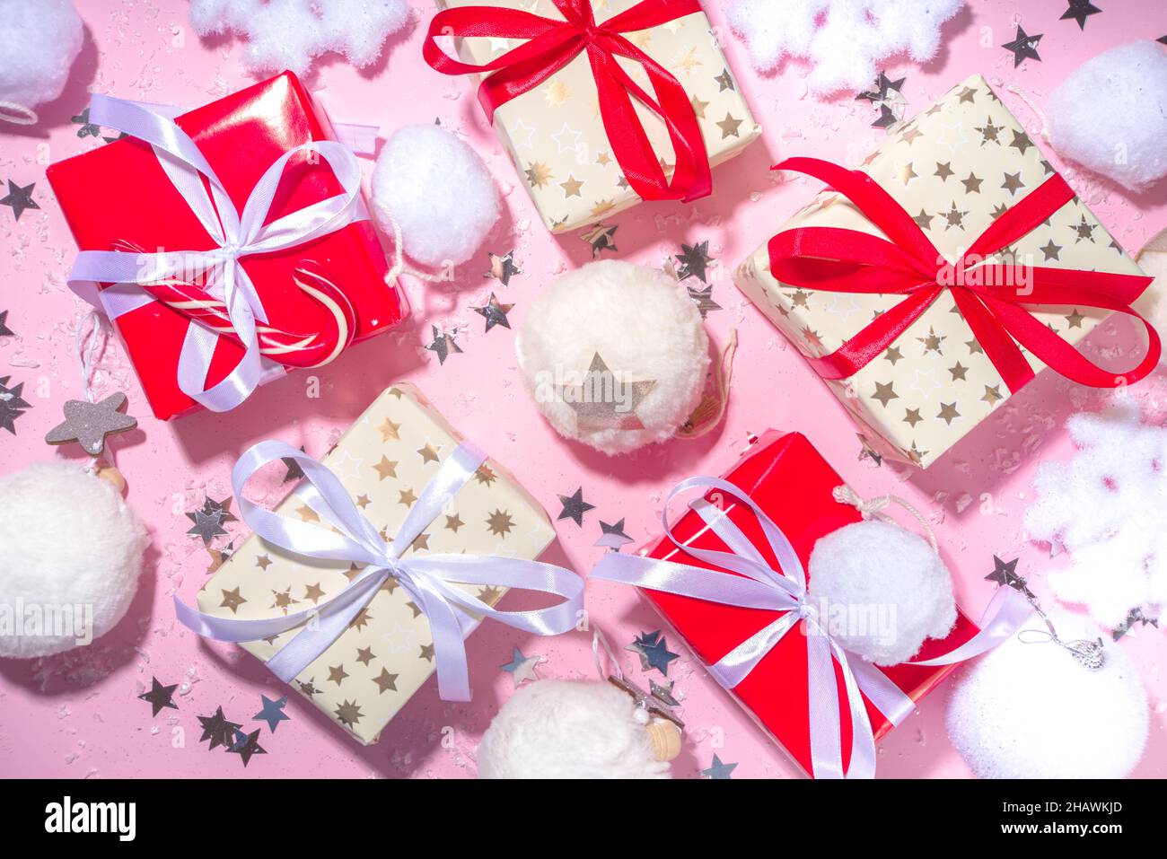 Fluffy Christmas concept. Festive Christmas background with fluffy ...