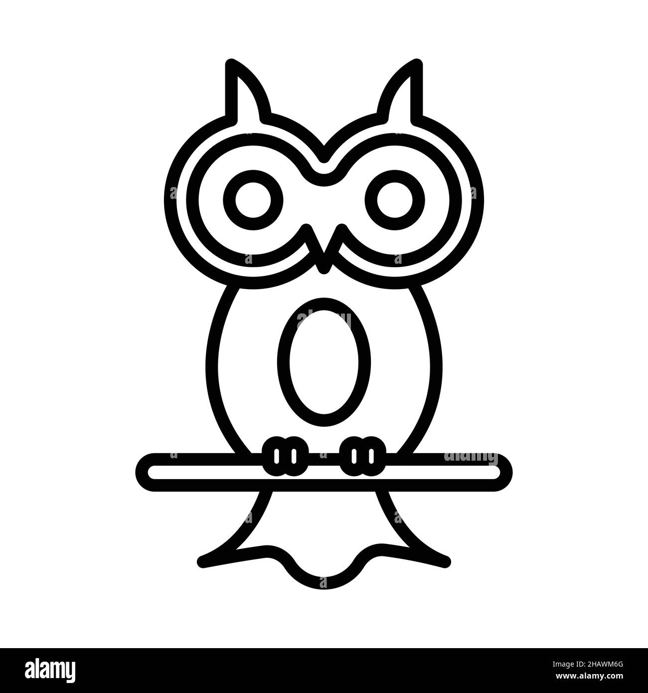 Owl Outline Drawing