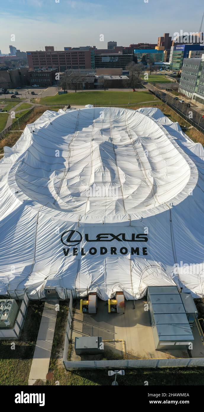 Detroit, Michigan - A storm led to the collapse of the inflatable Lexus ...