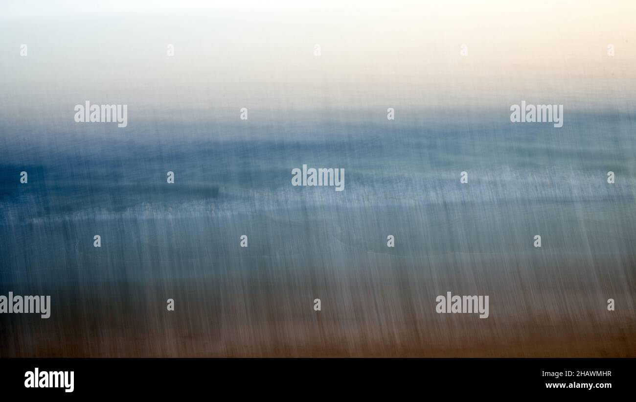 Blurry view of the ocean water Stock Photo - Alamy