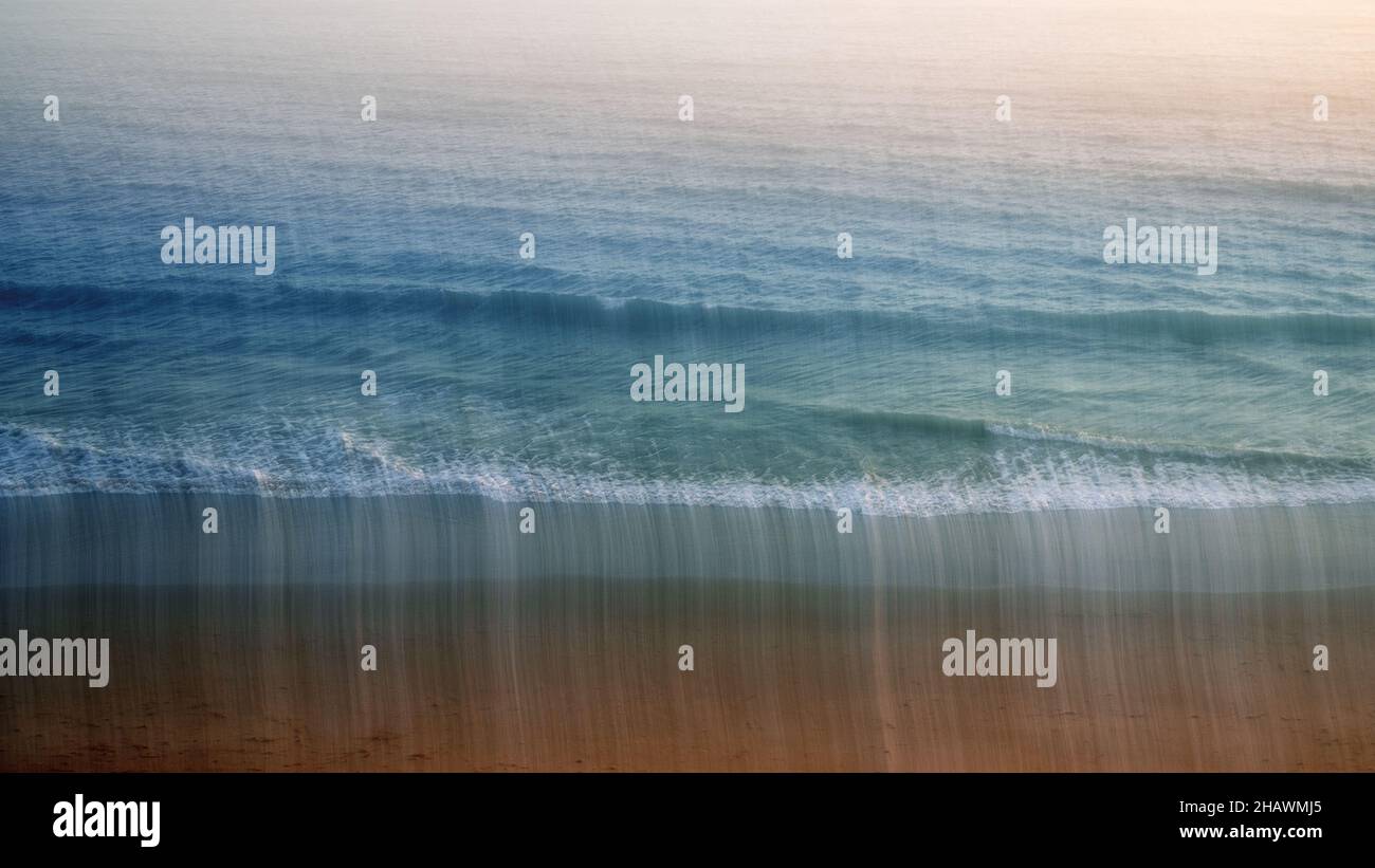 Blurry view of the ocean water Stock Photo - Alamy