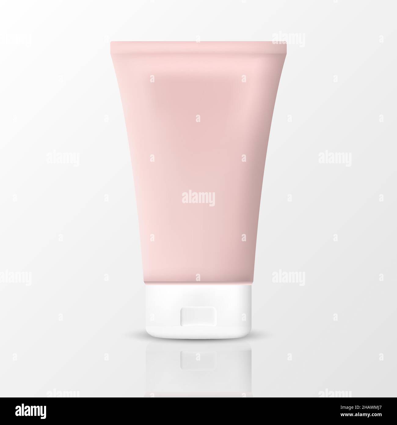 Vector drawing. Tube of cream or gel, in beige and white tones Stock ...