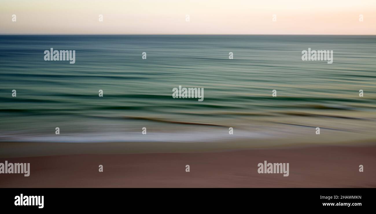 Blurry view of the ocean water Stock Photo - Alamy