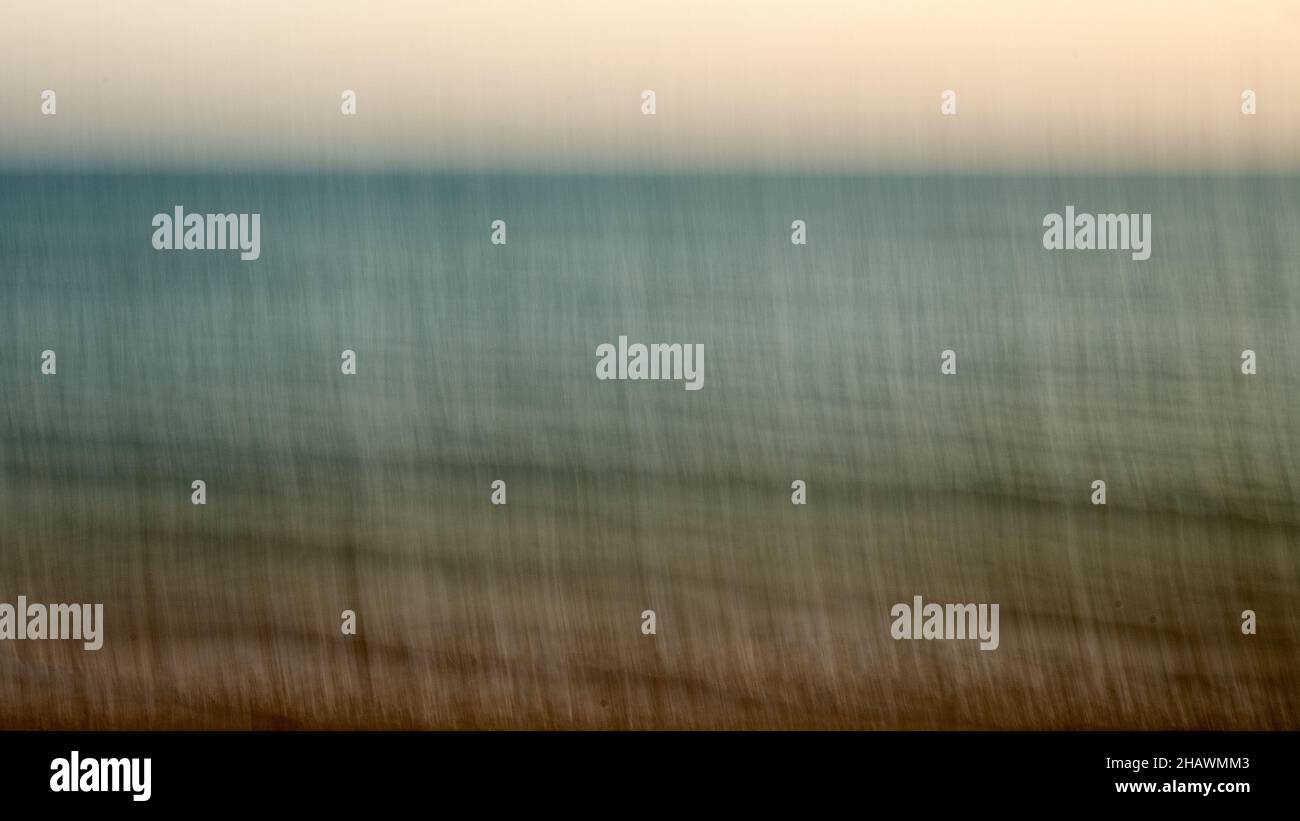 Blurry view of the ocean water Stock Photo - Alamy