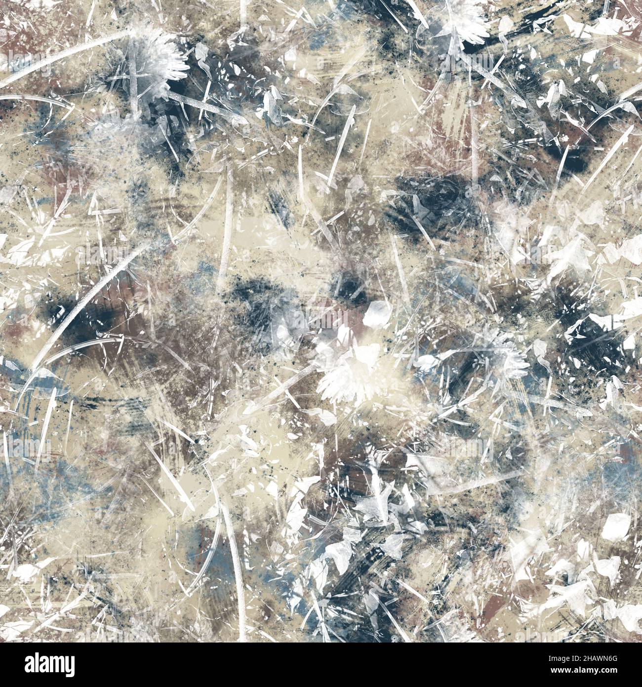 Seamless neutral and white grungy classic abstract surface pattern ...