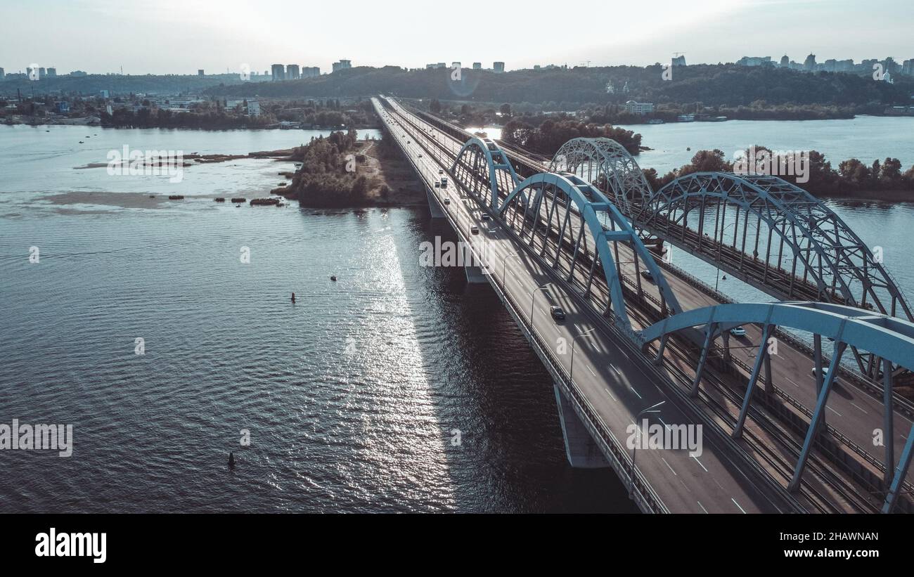 New darnytskyi bridge hi-res stock photography and images - Alamy