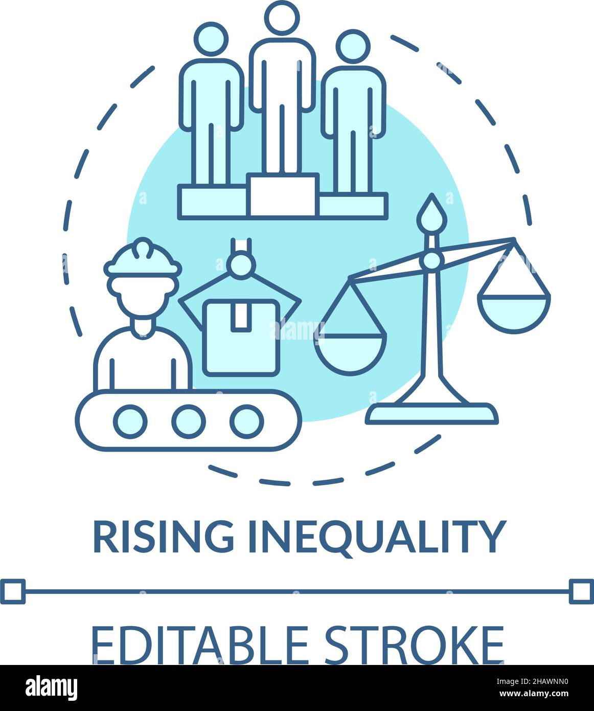 Rising inequality blue concept icon Stock Vector Image & Art - Alamy Rising inequality blue concept icon Stock Vector Image & Art - Alamy