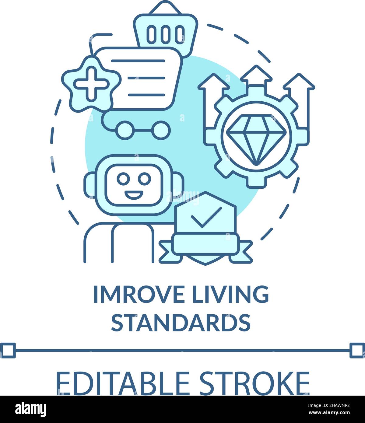 Improve living standards blue concept icon Stock Vector Image & Art - Alamy Improve living standards blue concept icon Stock Vector Image & Art - Alamy