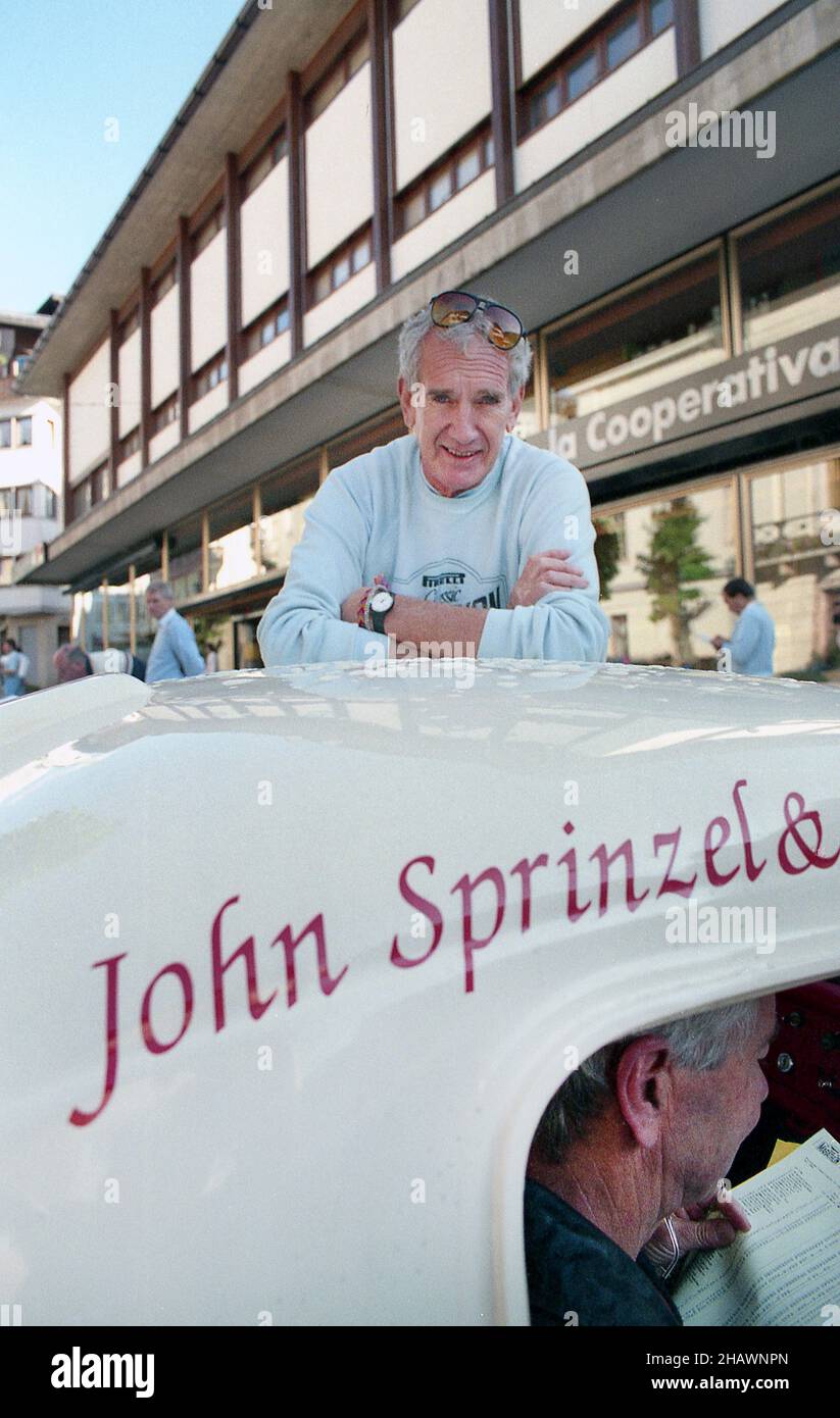 John Sprinzel driving on the 1991 Pirelli Classic Marathon historic ...
