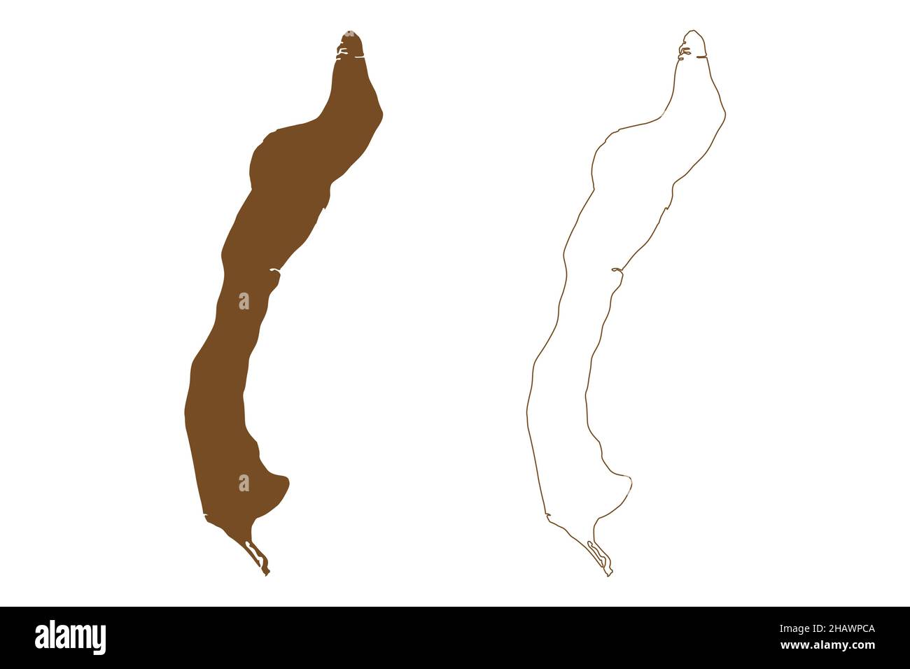 Csepel island (Danube in Hungary, Budapest) map vector illustration ...