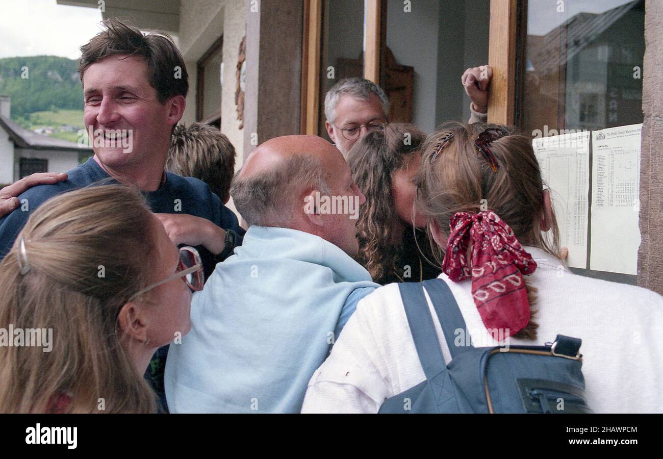 Sir Stirling Moss driving an Austin Healey 3000 on the 1991 Pirelli ...