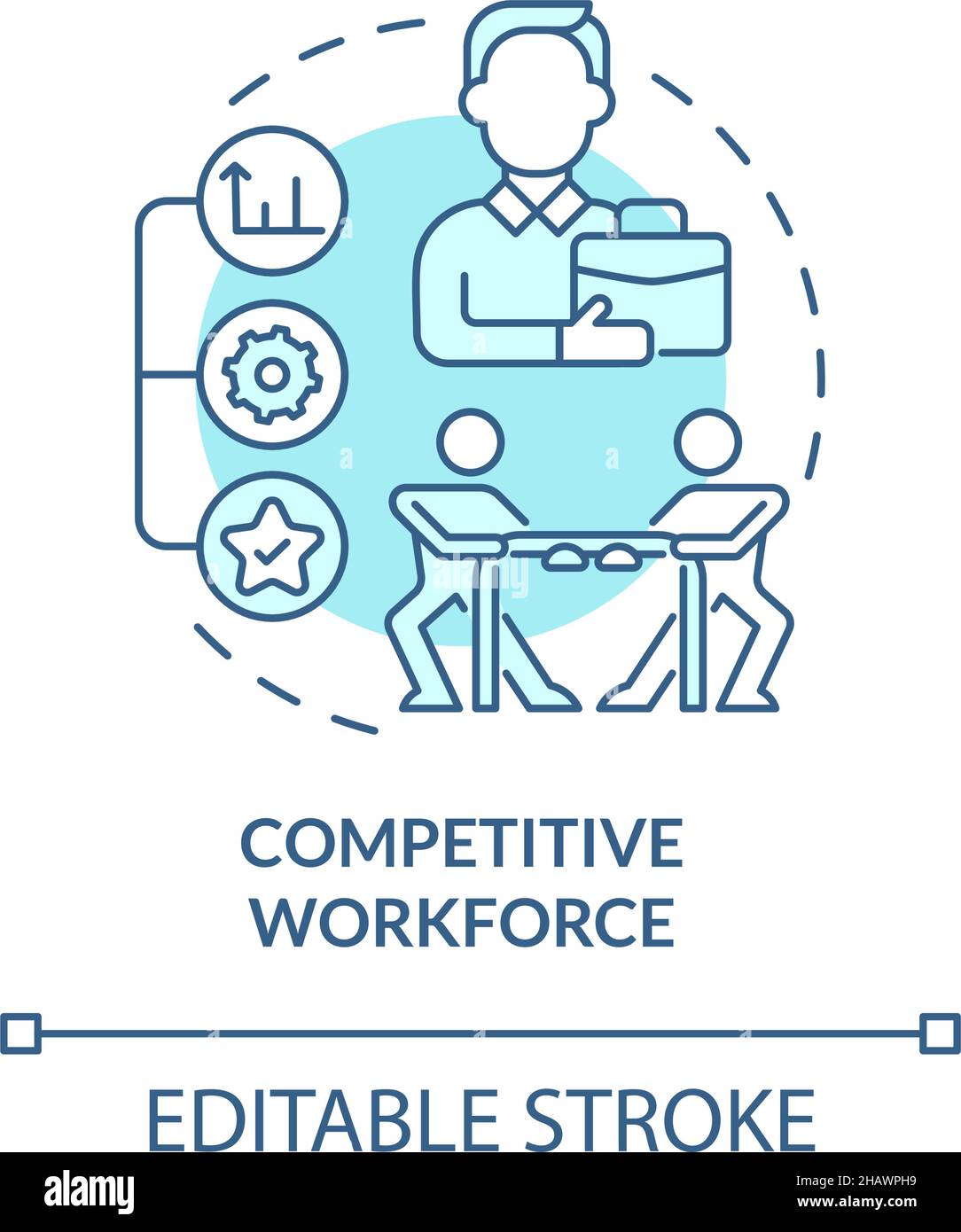 Competitive workforce turquoise concept icon Stock Vector Image & Art ... Competitive workforce turquoise concept icon Stock Vector Image & Art ...