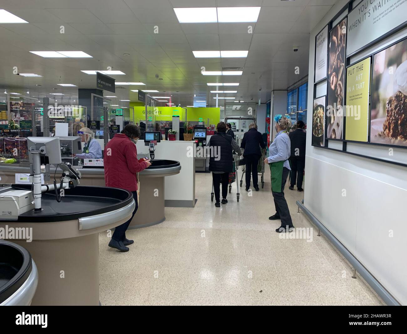 shopping at Waitrose Kingsthorpe Northampton UK Stock Photo - Alamy