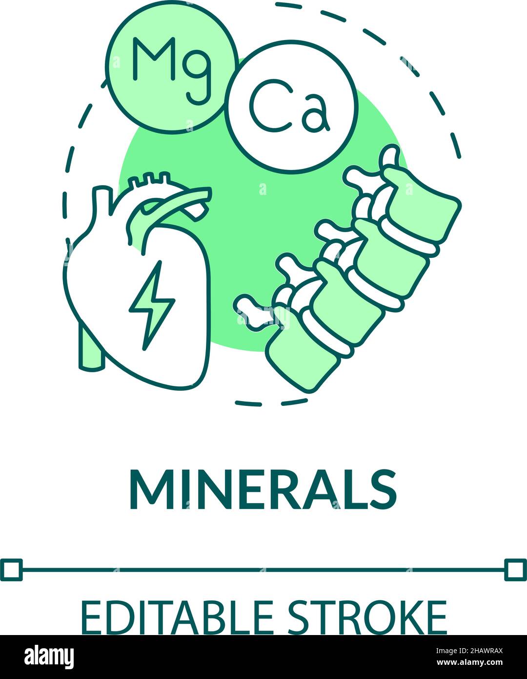Minerals green concept icon Stock Vector Image & Art - Alamy