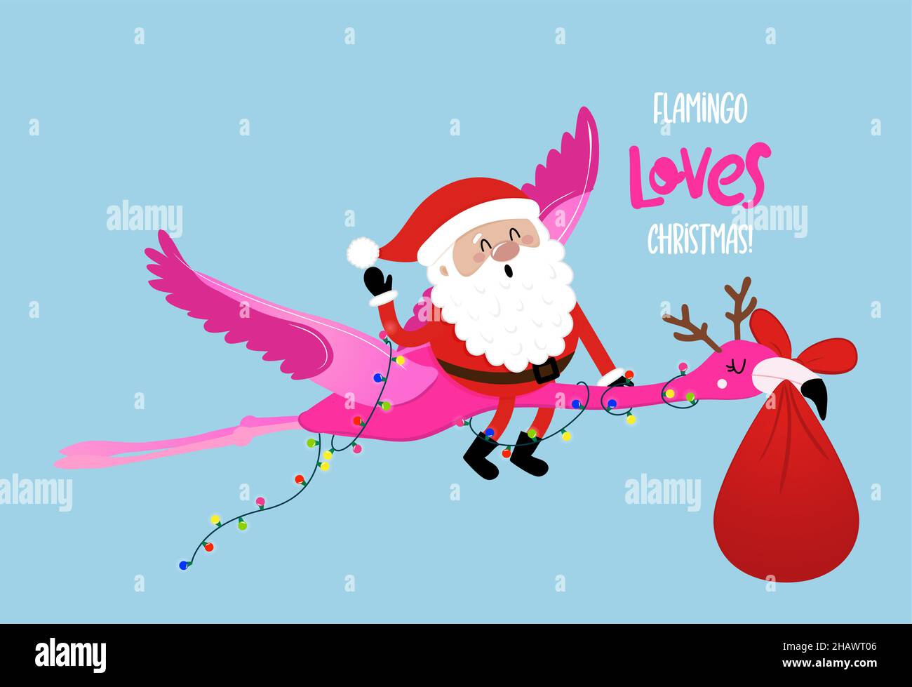 Flamingo garland hi-res stock photography and images - Alamy