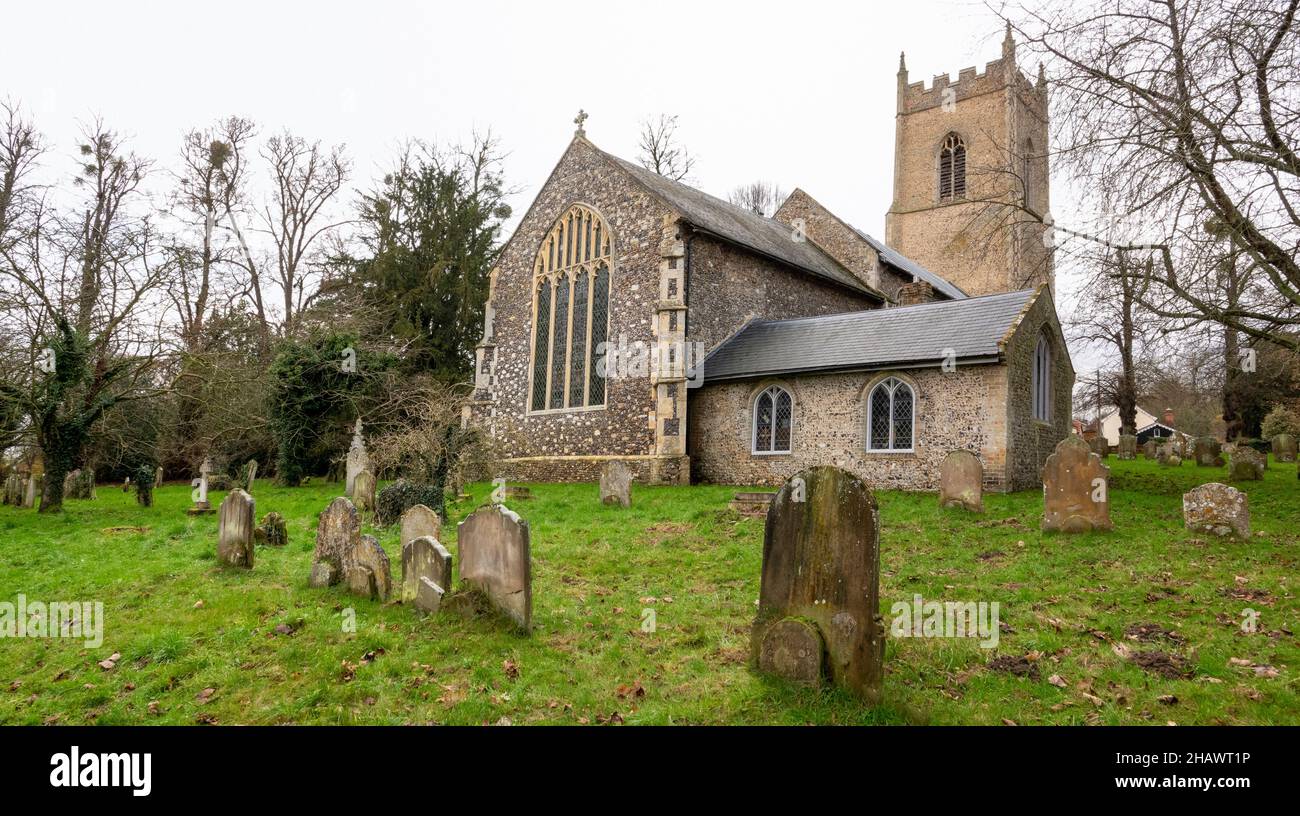 View across the churchyard of St Mary of the Assumption, Ufford ...