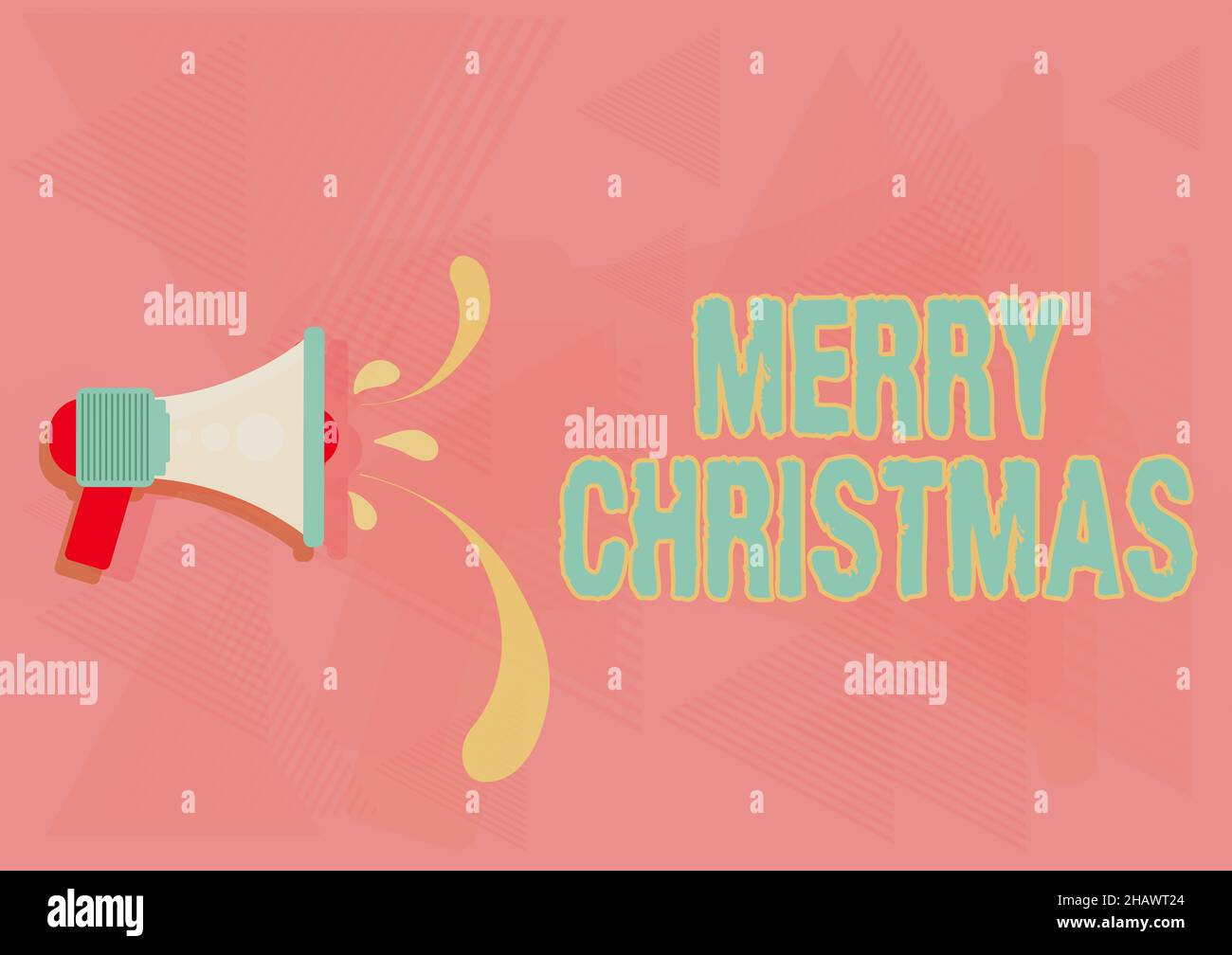 Conceptual display Merry Christmas. Internet Concept annual tradition ...