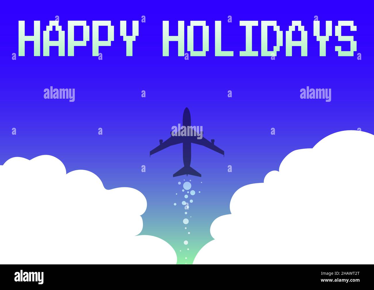 Text sign showing Happy Holidays. Word for observance of the Christmas ...