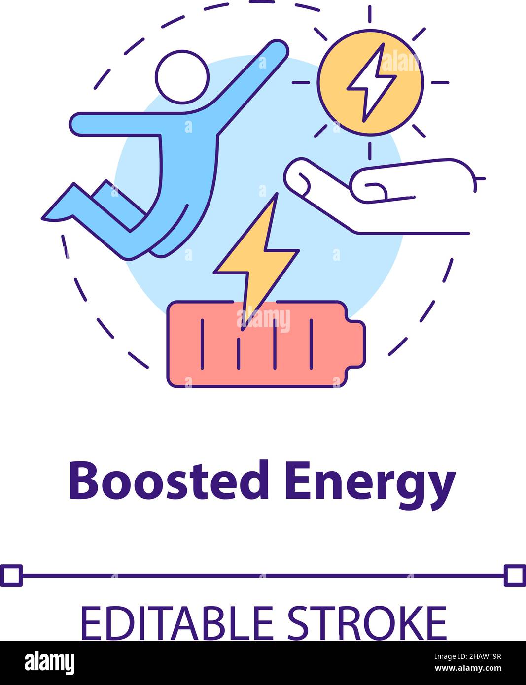 Boosted energy concept icon Stock Vector Image & Art - Alamy