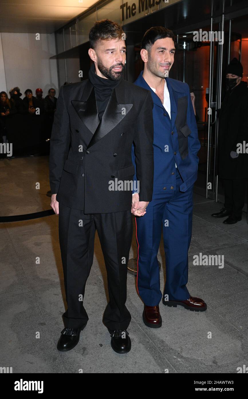 Ricky Martin and Jwan Yosef attend the 2021 MoMA Film Benefit presented ...