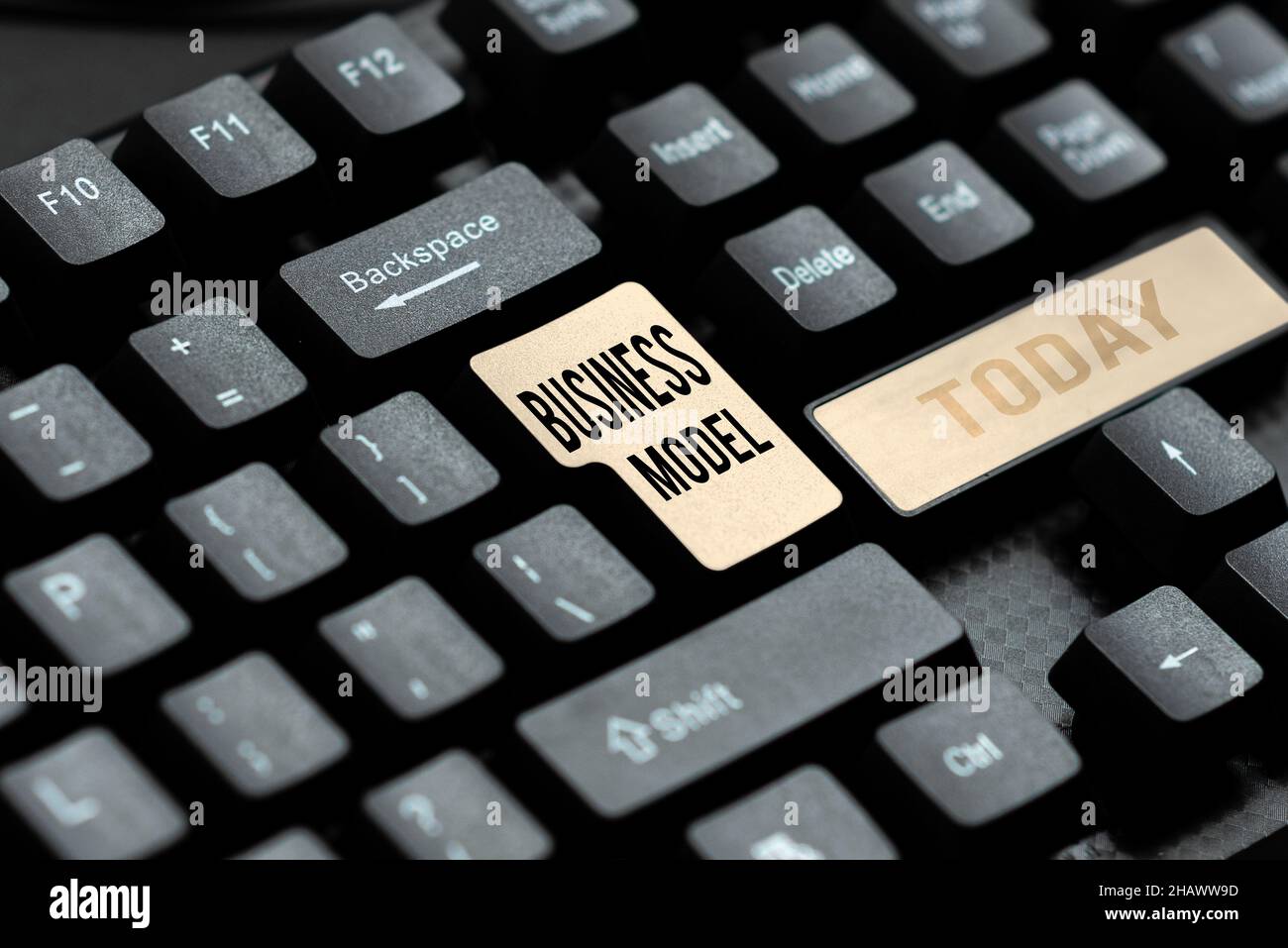 Writing displaying text Business Model. Word for model showing how a ...