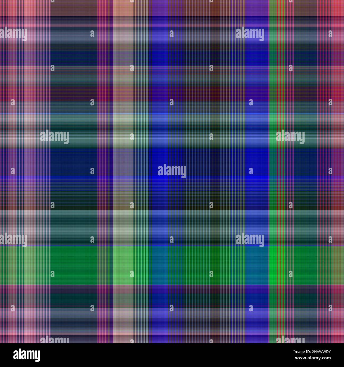 Seamless madras patchwork plaid cotton pattern. Tileable quilting ...
