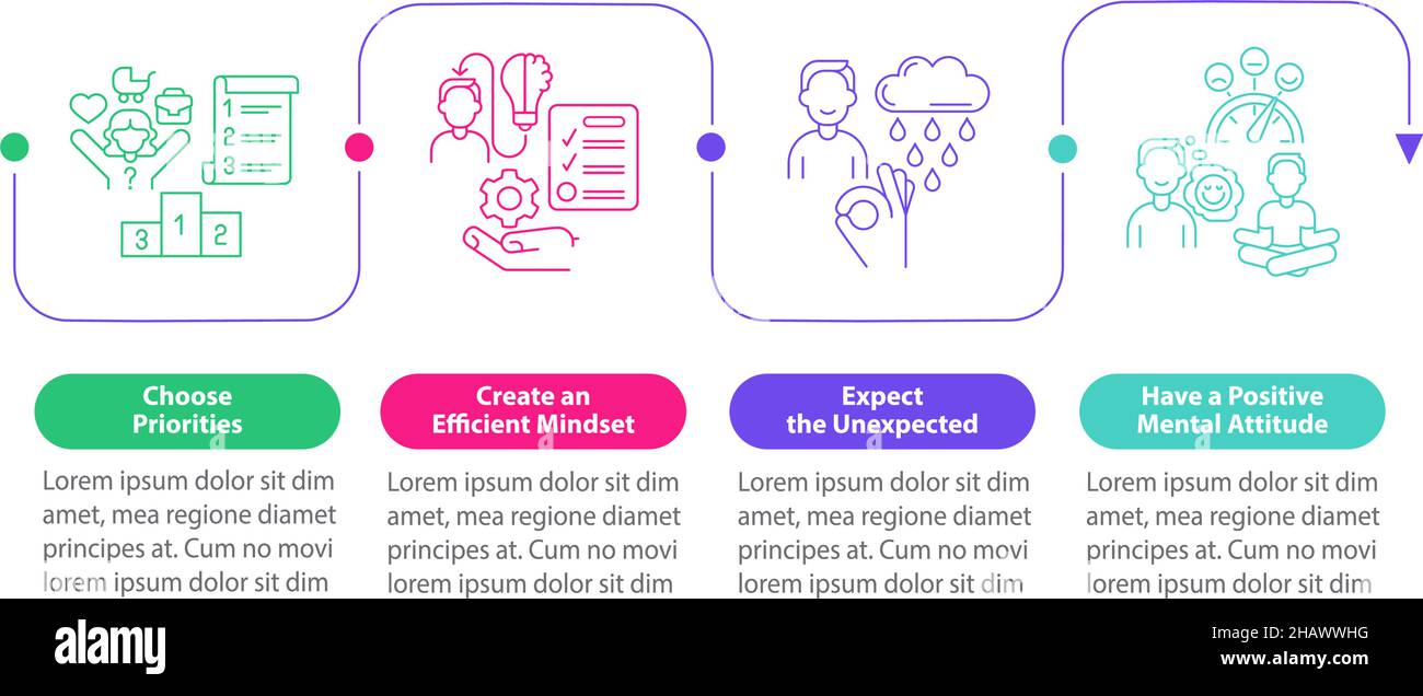 Balanced life tips square infographic template Stock Vector Image & Art ...