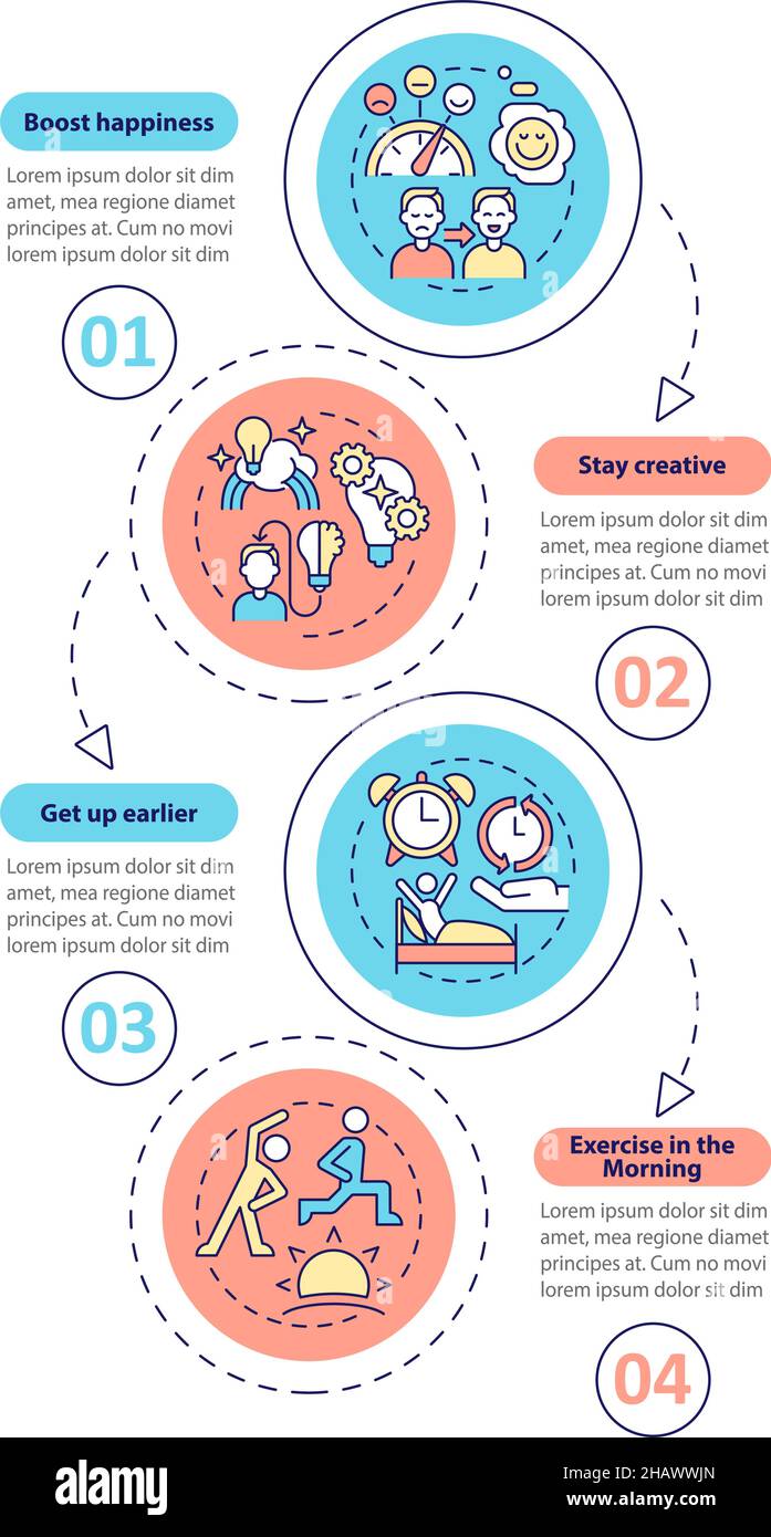 How to live balanced life vertical infographic template Stock Vector ...