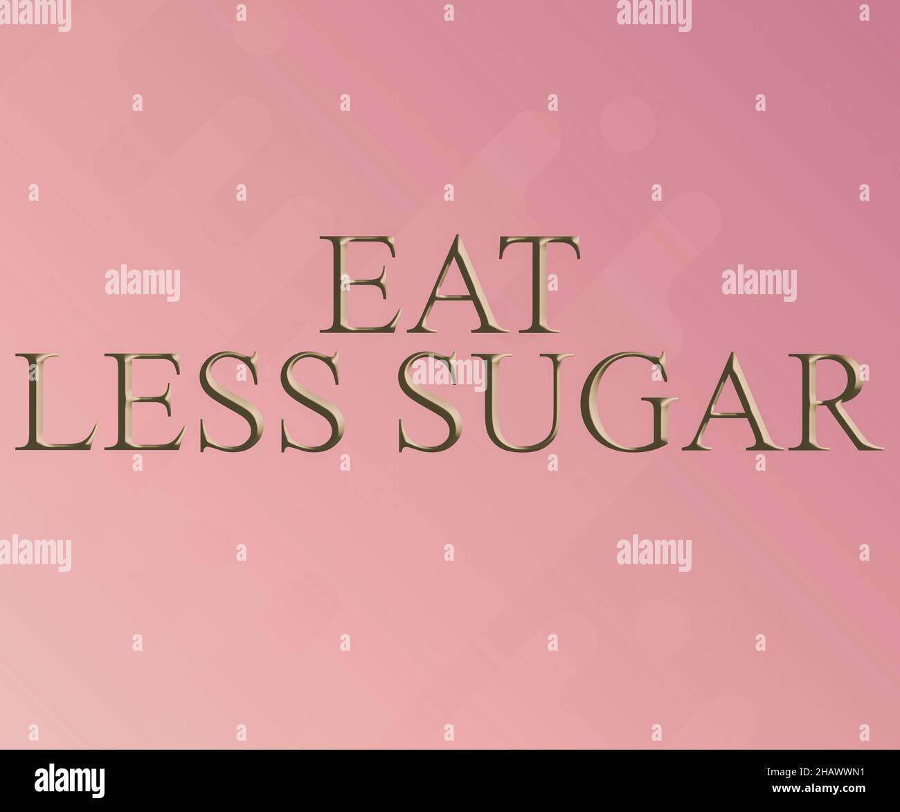 Conceptual caption Eat Less Sugar. Internet Concept reducing sugar ...