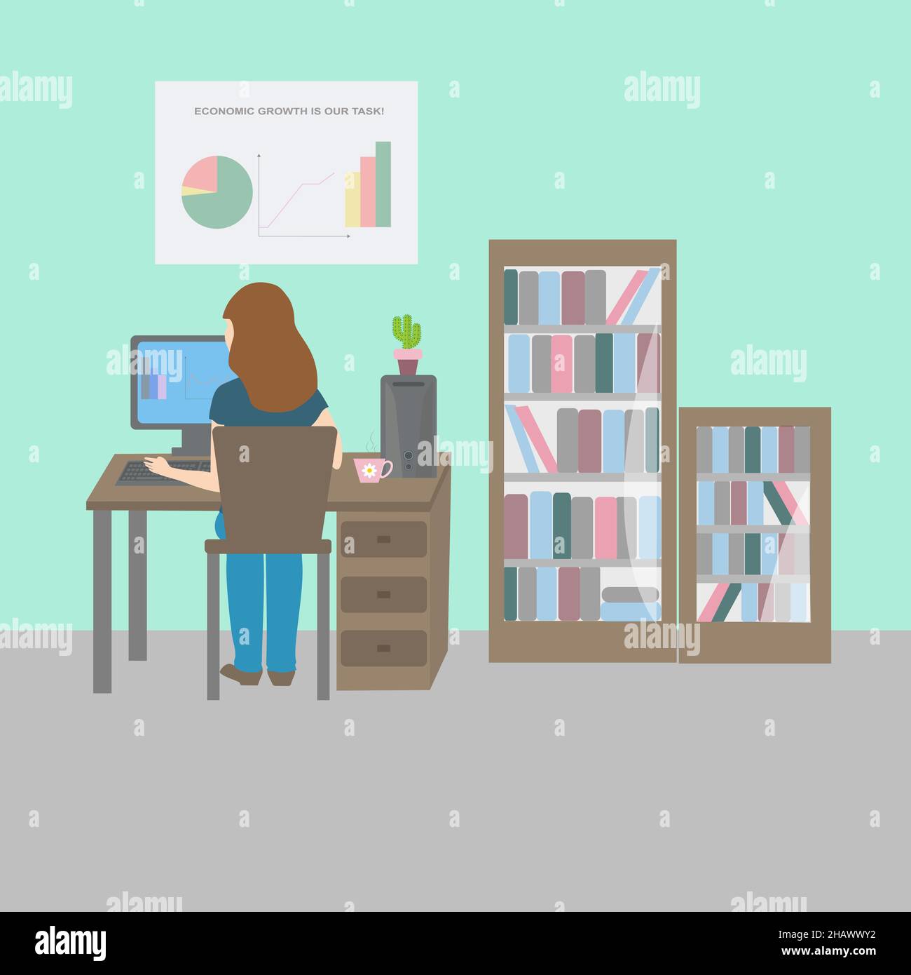 Economist style illustration hi-res stock photography and images - Alamy